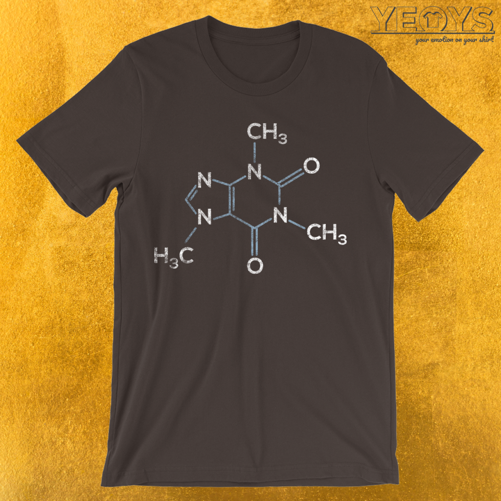 Caffeine Molecule T-Shirt | yeoys.com