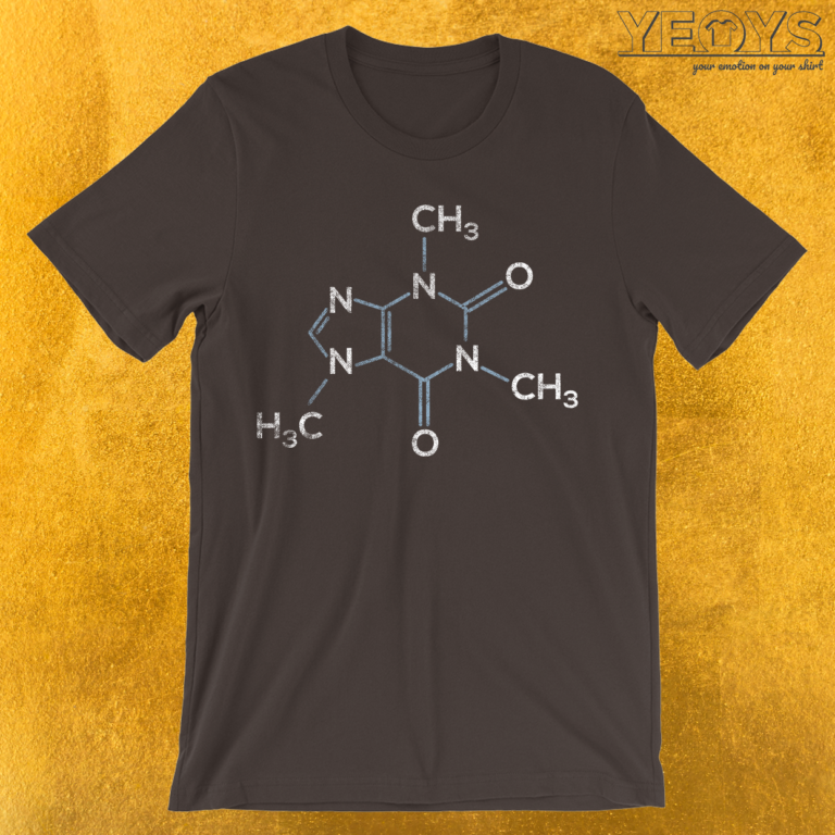 Caffeine Molecule T-Shirt | yeoys.com
