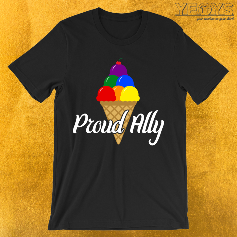 LGBTQ Proud Ally T-Shirt | yeoys.com